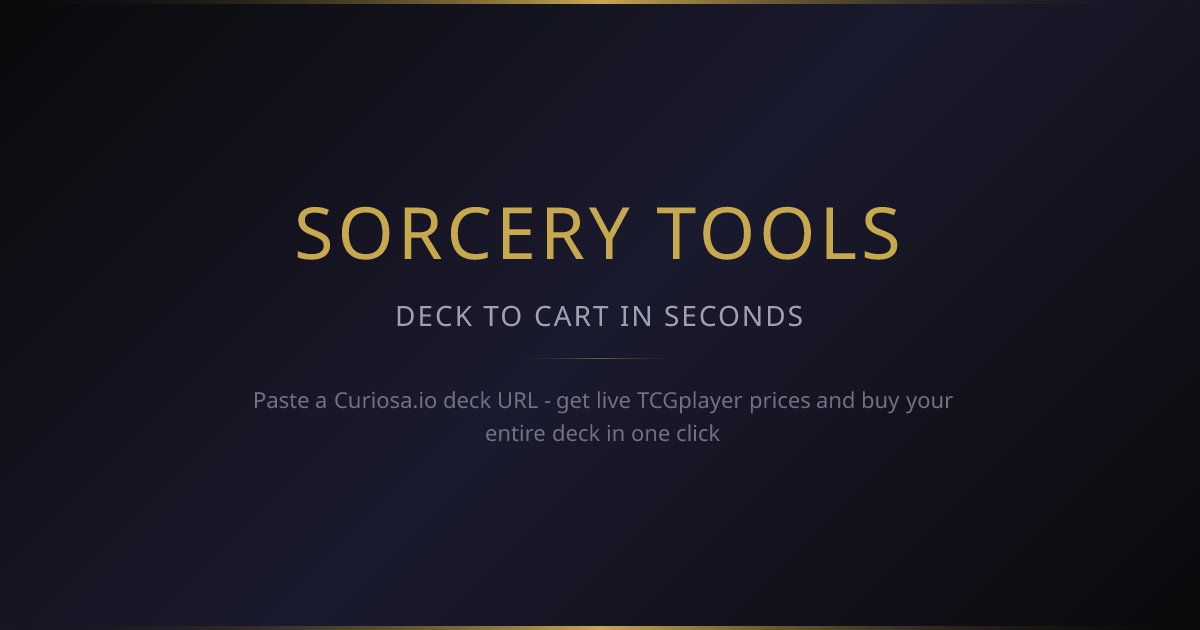 Sorcery Tools - TCGplayer Mass Entry